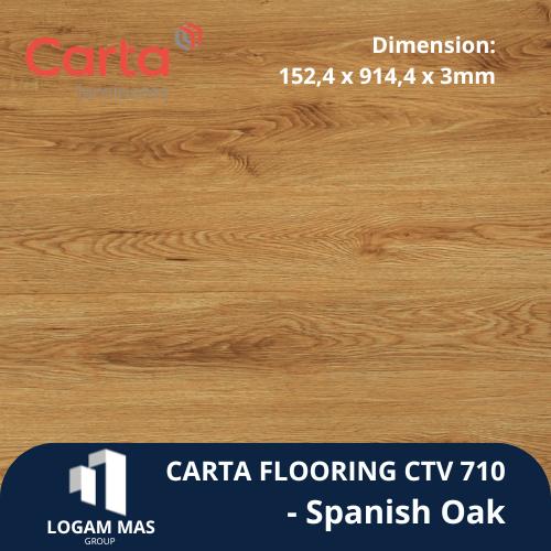 Jual CARTA VINYL FLOORING CTV 710 - Spanish Oak - 3mm Thickness (24 ...