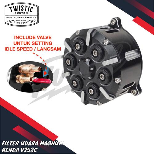 Jual Filter Udara Magnum Cover Saringan Udara Custom CNC Aluminium ...