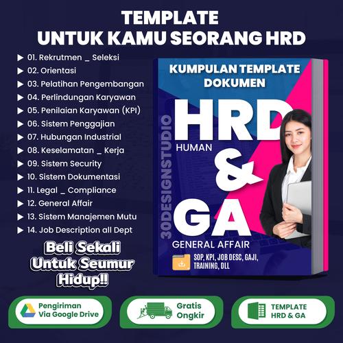 Promo HRD & GA (TEMPLATE LENGKAP) SOP, KPI, JOB DESC, GAJI, TRAINING ...