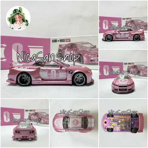 Jual MINI GT 128 Nissan Skyline R34 Kaido Racing Factory V1 Pink KAIDO ...