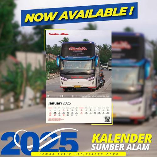 Jual Kalender Dinding 2025 bus sumber alam | Kalding 2025 isi 12 lembar ...