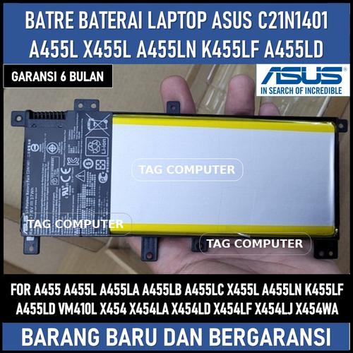 Jual ORIGINAL BATERAI ASUS A455 A455L X455 X455L X455LA X455LD C21N1401 ...