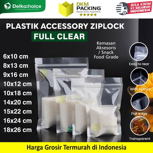 Jual Plastik Klip ZIPLOCK BAG BENING CLEAR Transparan Aksesoris Snack ...
