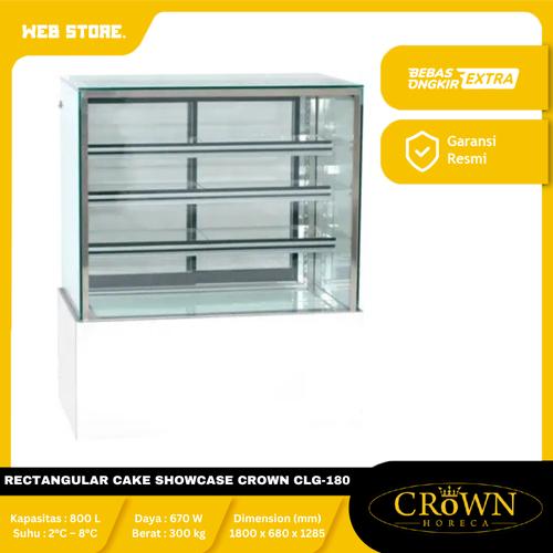 Jual Mesin Display Makanan/Kue CLG-180 Rectangular Cake Showcase Crown ...