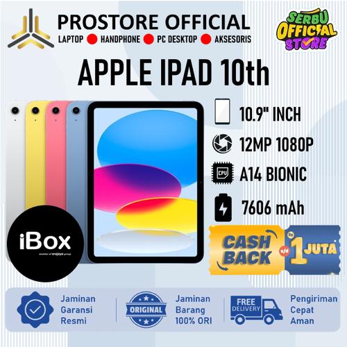 Promo Apple iPad 10th Gen 2022 IBOX 256GB 64GB WiFi Cellular 10.9" Inch Gen 10 GARANSI RESMI ...