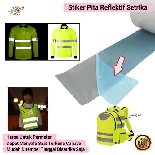 Jual Sticker Pita Kain Reflektif Setrika Serbaguna Stiker Perekat ...
