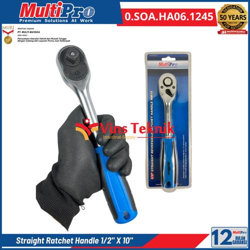 Jual MULTIPRO Straight Ratchet Handle 1/2" X 10" Gagang Kunci Soket Sok ...