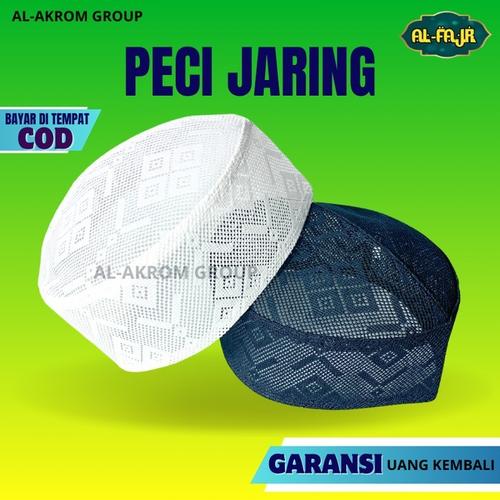 Jual Peci Kopiah Haji Jaring Full AC Warna Putih Hitam Praktis Mudah Dilipat - Putih, No.6 - Kab ...