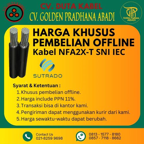 Jual Kabel NFA2X-T 2x50+50 mm2 SUTRADO /Twisted Cable/Kabel Udara/SR ...