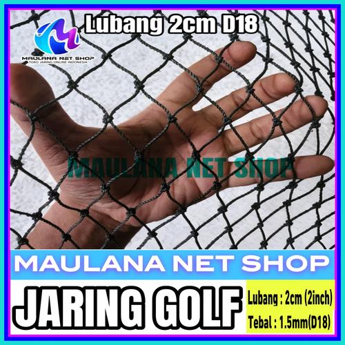 Promo Jaring golf net driving range lubang 2cm D18 tebal 1.5mm ...