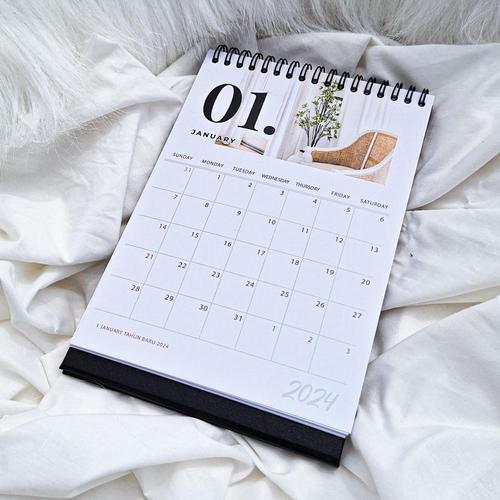Jual Kalender Meja Minimalis 03 2024 2025 Aesthetic Premium Quality ...