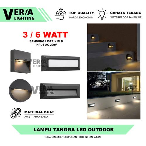 Jual Lampu Tangga Outdoor 3 Watt 6 Watt Tempel Dinding LED - Model 4 ...