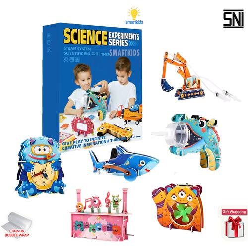 Jual Mainan 3D Puzzle Smart Build STEM Eksperimen Sains DIY Susun Rakit ...