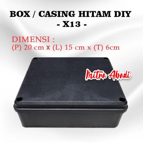 Jual Box Kotak Casing Plastik X13 for Komponen Ukuran DIY 20 x 15 x 6 ...
