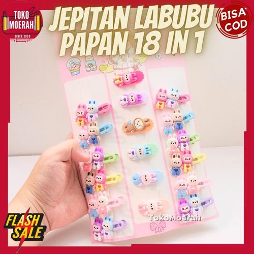 Jual JEPITAN LABUBU PAPAN 18 IN 1 JEPITAN RAMBUT ANAK COMPLETE SET ...