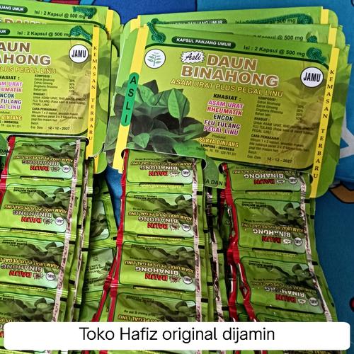 Jual [kapsul daun_binahong asam urat berkualitas 20 sachet - Kota Depok - Hafiz Azka Berkah ...