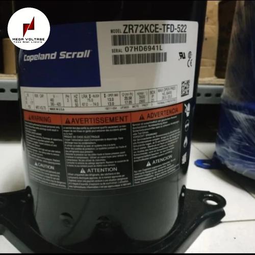 Jual kompresor Compressor Copeland Scroll ZR72KCE - TFD - 522 6pk - Kota Cimahi - MEGA VOLTASE ...