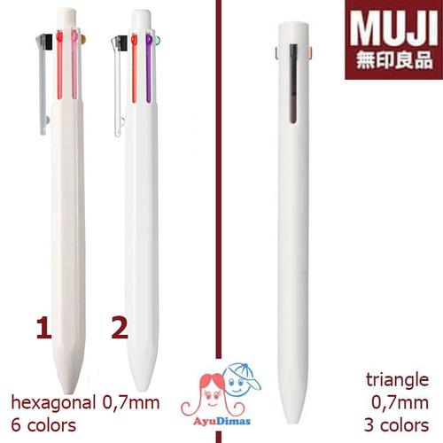 Jual MUJI - multicolor ballpoint pen - pen warna - Triangle - Jakarta ...
