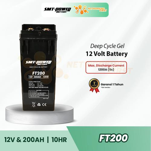 Jual FT200 Samoto Front Terminal Battery 12V 200Ah Baterai Solar Panel ...