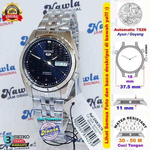 Jual Seiko 5 SNK357K1 Automatic Blue Dial - Jam Tangan Pria SNK357 ...