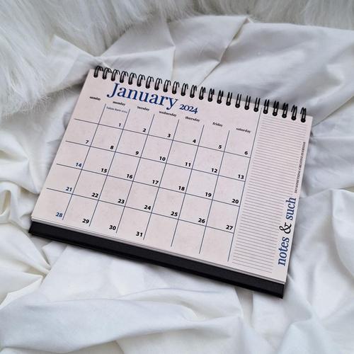 Jual Kalender Meja Vintage Horizontal 2024 2025 Aesthetic Premium ...