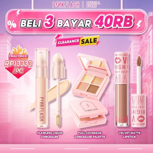 Promo PINKFLASH Double Fit Concealer Palette Flawless High Coverage ...