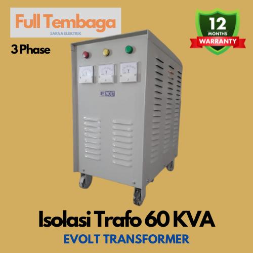 Jual Trafo Isolasi 60 KVA 3 Phase - Full Tembaga Dry Type - EVOLT ...