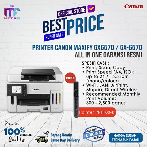 Promo Printer Canon Maxify GX6570/GX6070/GX7070 All In One Garansi ...