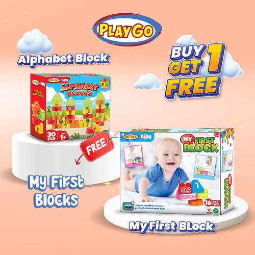 Jual Playgo Alphabet Blocks Mainan Balok Susun Huruf Anak Belajar Membaca Sambil Bermain Lego ...