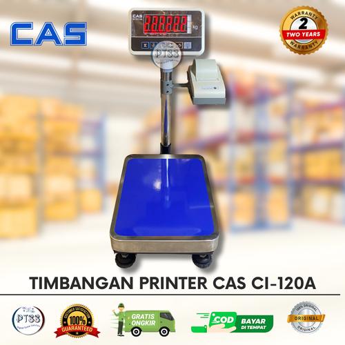 Jual Timbangan Printer Label Stiker 50Kg,60Kg,100Kg x 1G CAS CI-120A ...