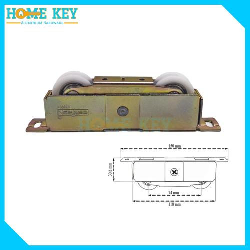 Jual Roda Double Sliding Dekkson HD200 Nylon Heavy Duty Hight Quality ...