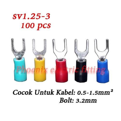 Jual Skun Kabel Y Warna SV1.25-3 - Hitam - Jakarta Barat - PHOENIX ELECTRIC FITTING | Tokopedia