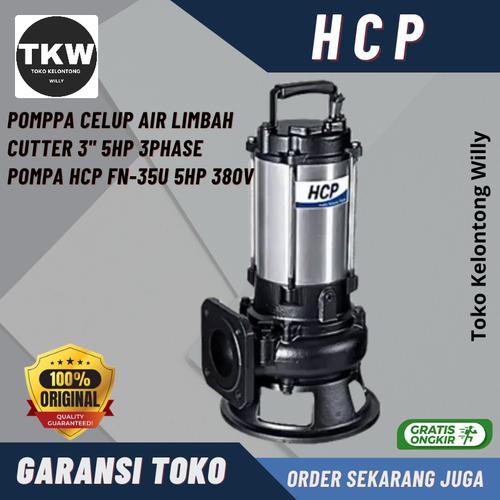 Jual Pompa celup air limbah cutter 3" 5Hp 3Phase Pompa HCP FN-35U 5Hp ...