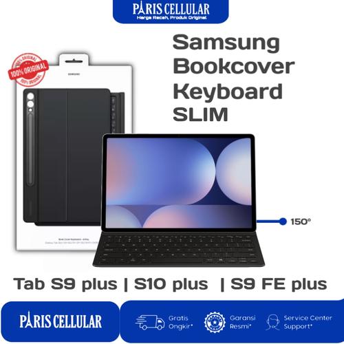 Jual Samsung bookcover keyboard slim Tab S9 plus | S10 plus | S9 fe ...