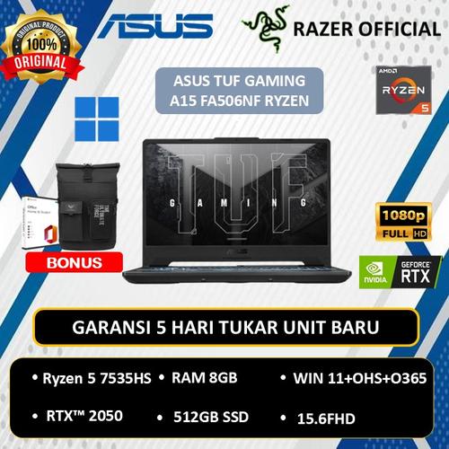 Promo ASUS TUF A15 FA506NF RYZEN 5 7535HS RTX2050 8GB 512GB W11+OHS 15. ...