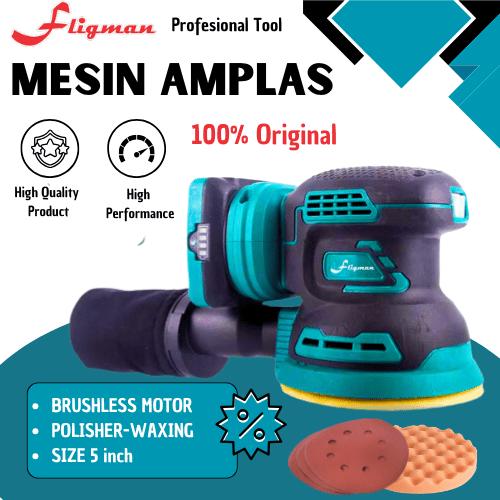 Promo Fligman-Mesin Amplas-Cordless Orbite Brushless Sander 5in1 ...