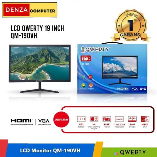 Promo Monitor QWERTY 19 inch QM-190VH | LED 19 Inch HDMI VGA HD - Kab ...