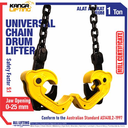 Jual Universal Chain Drum Lifter 1 Ton KANGA LIFTING Alat Angkat Drum ...