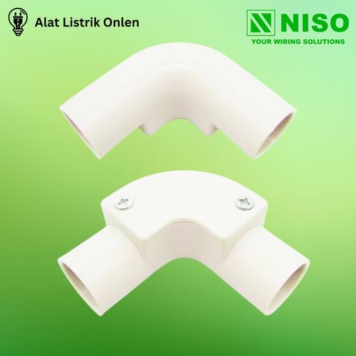 Jual NISO KNEE 20 MM / KENIE / BELOKAN ELBOW L BOW PIPA LISTRIK CONDUIT ...
