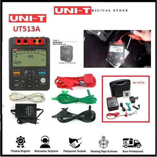 Jual UNI-T UT513A Penguji Resistansi Isolasi 5000V Rentang Otomatis ...