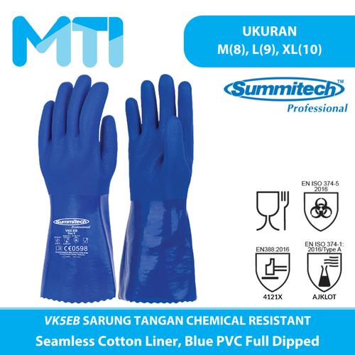 Jual SUMMITECH VK5EB Sarung Tangan Chemical Resistant Unsupported ...