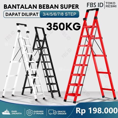 Jual Tangga 3/4/5/6/7/8 Step Putih Lipat / Tangga Lipat Household Steel ...