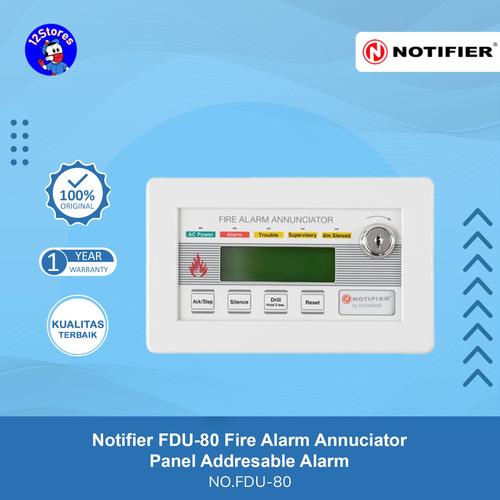 Promo Notifier FDU-80 Fire Alarm Annunciator Panel Addresable Alarm ...