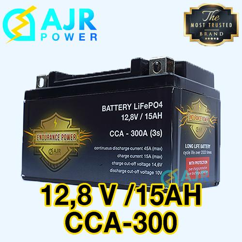 Promo ACCU aki Lithium NINJA LiFePo4 12,8V / 15AH BMS MoGe CCA300A ...