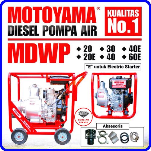 Jual Mesin Pompa Air Alkon Solar Diesel Water Pump Motoyama MDWP 20 E ...