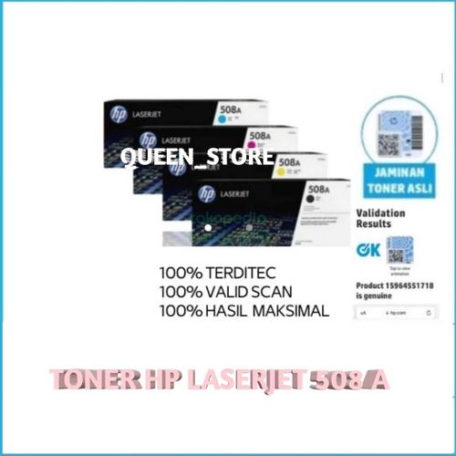 Jual 1Set 4Pcs HP Toner 508A Original M577c M577z M553dn M553n M553x ...