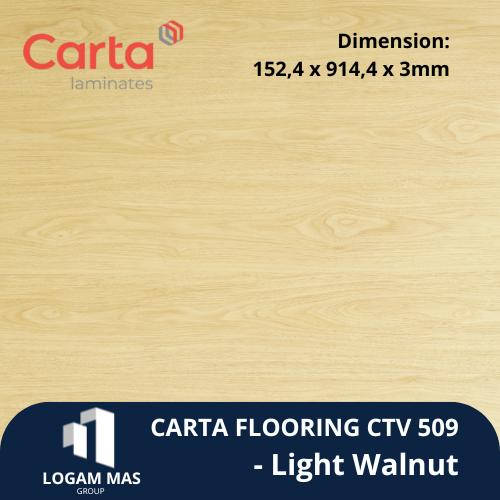 Jual CARTA VINYL FLOORING CTV 509 - Light Walnut - 3mm Thickness (24 ...