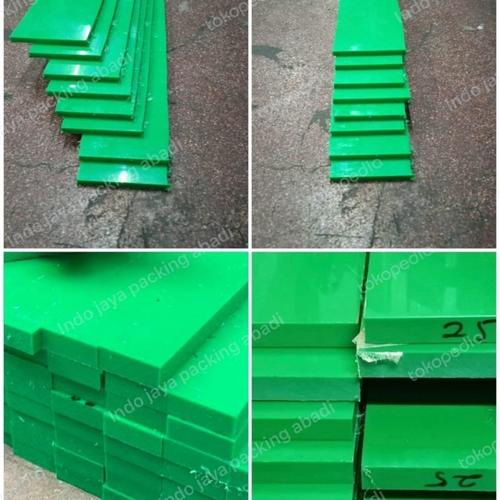 Jual pe hijau potongan / nylon sheet hijau 6mm 30mm x 2300mm - Jakarta Barat - Indo jaya packing ...