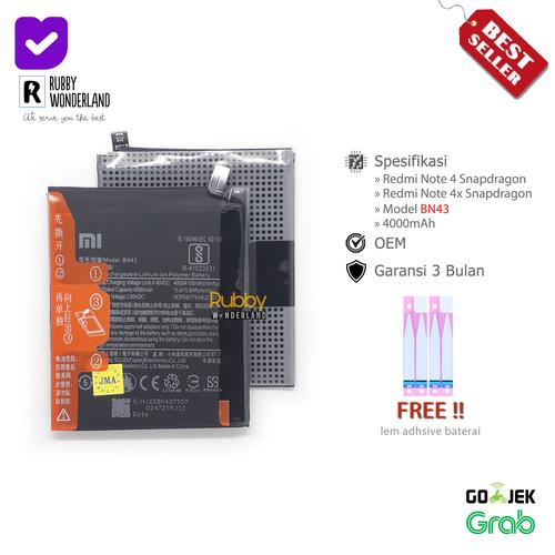 Promo Original 100% Xiaomi Redmi Note 4 / Note 4x Snapdragon BN43 ...