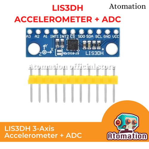 Jual Modul Accelerometer dan ADC LIS3DH Gyroscope IMU MEMS 3 Axis plus ...